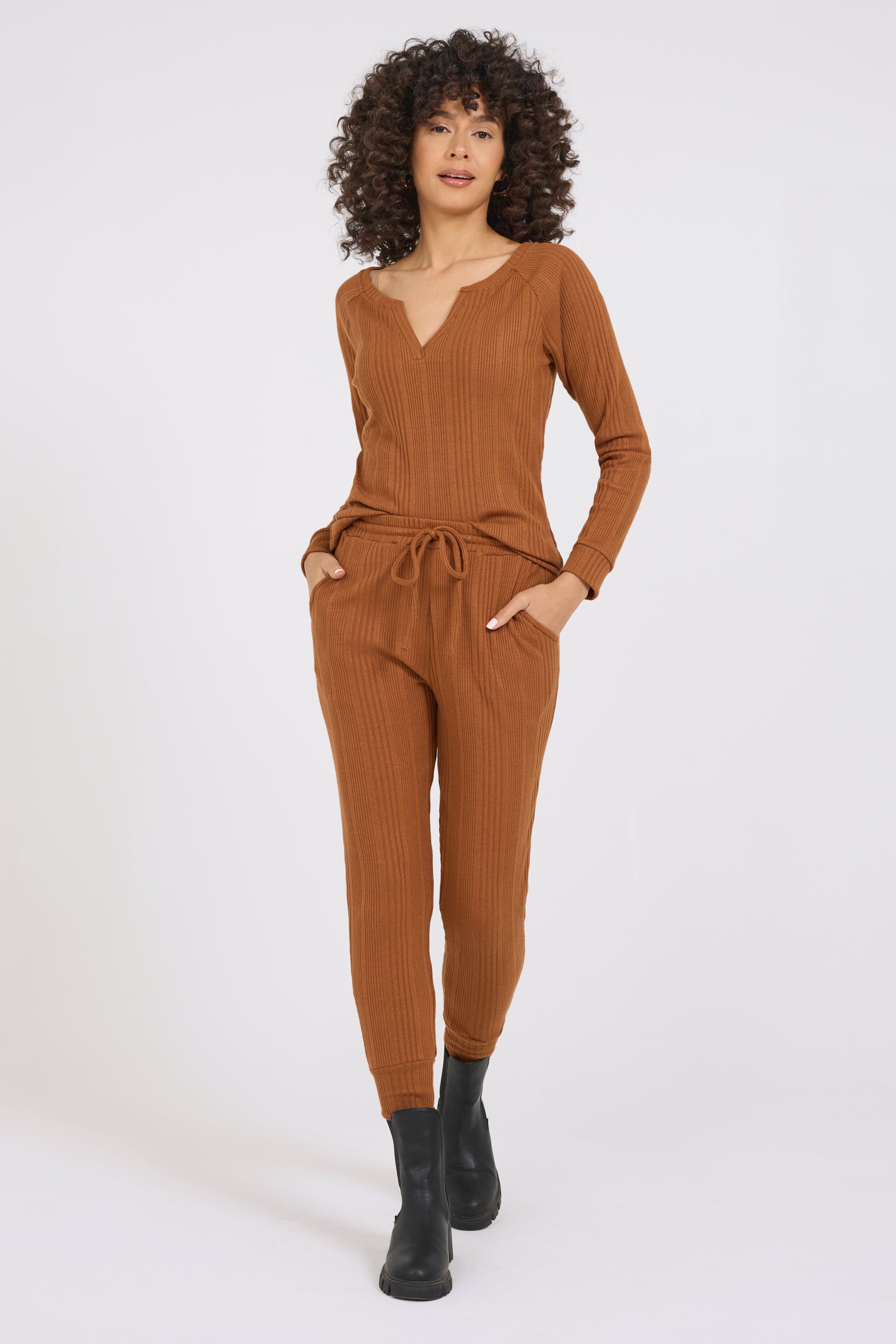 Cozy Variegated Front Split Top – Astrologie California